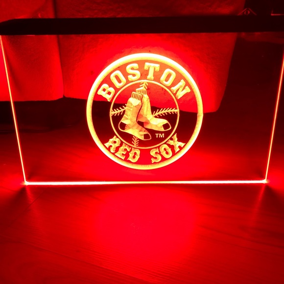 Other | Boston Red Sox Led Neon Red Light Sign 8x12 | Poshmark